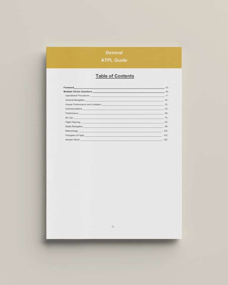 Pilot General ATPL Question Guide – Easyflight Training