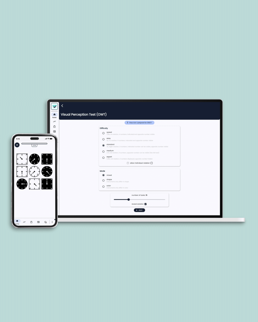 Visual Perceptual Speed Test (OWT) Knowledge for Pilot Assessments ...